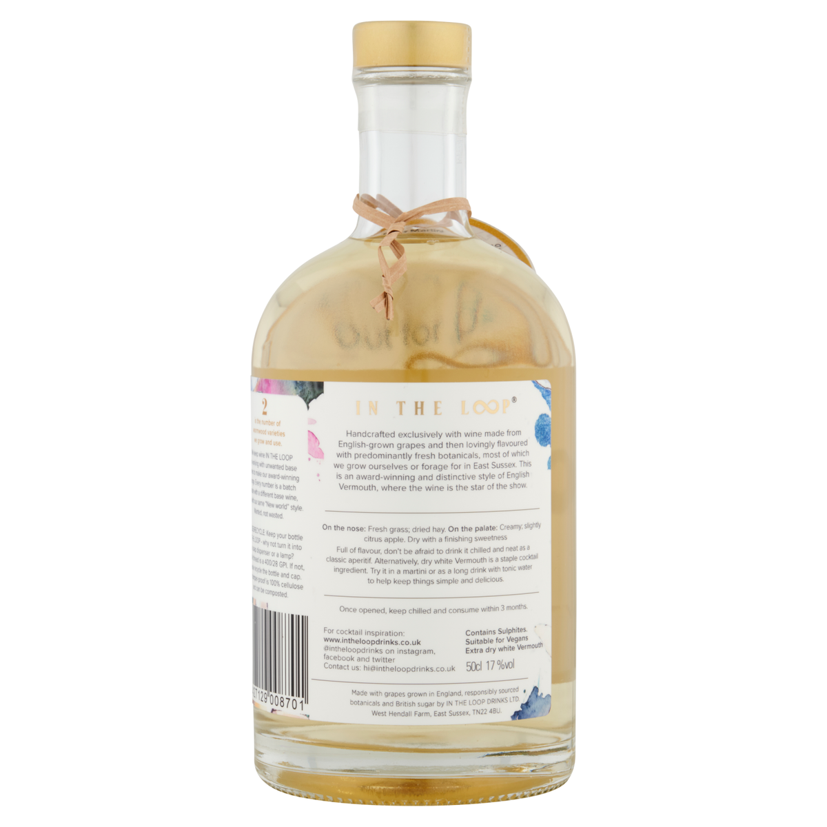 Dry white English Vermouth made with English wine and fresh botanicals ...