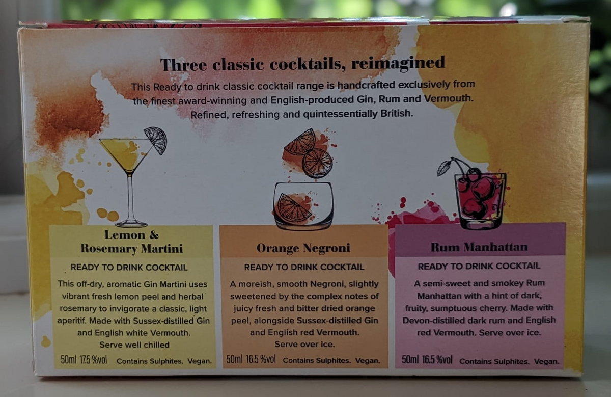 Ready to drink cocktail gift pack. 3 x 50ml mini cocktail bottles – In ...